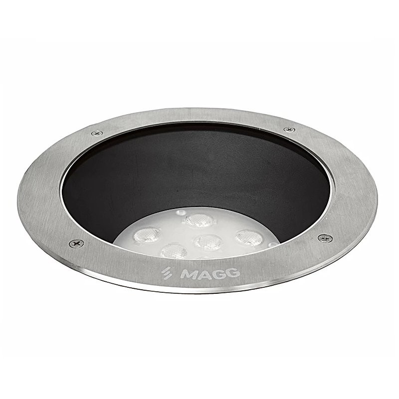 Luminaria piso exterior empotrar EP 220 18° 22W luz cálida 2700K Acero ...