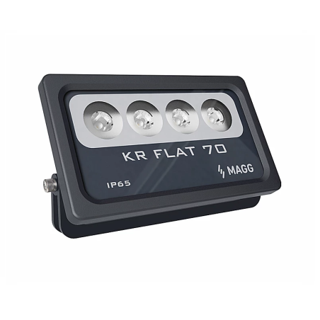 Reflector LED exterior KR FLAT 70 12° 12W luz neutra 4000K L7424-6I5 Magg